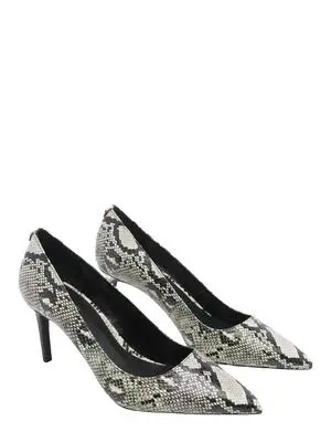 Michael Kors Alina Flex Python-print Pumps - Grey
