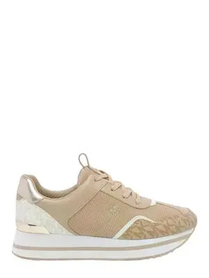 Michael Kors Raina Logo-Print Sneakers Neutrals