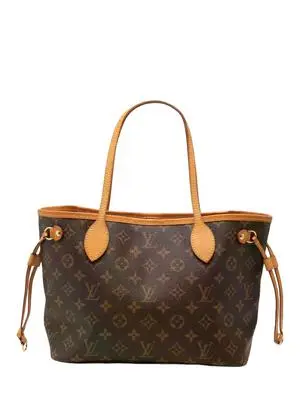 LOUIS VUITTON Monogram Neverfull Pm Tote Bag - Brown