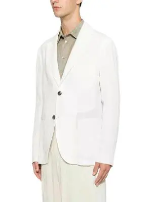 Emporio Armani Long-sleeve Buttoned Blazer - Neutrals