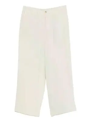 Emporio Armani Crinkled Finish Pocket Trousers - Neutrals