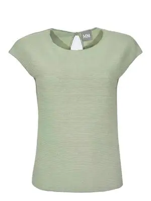 Max Mara Ribbed-knit T-shirt - Green