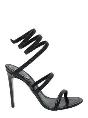 Rene Caovilla Juniper Wrap-around Sandals - Black