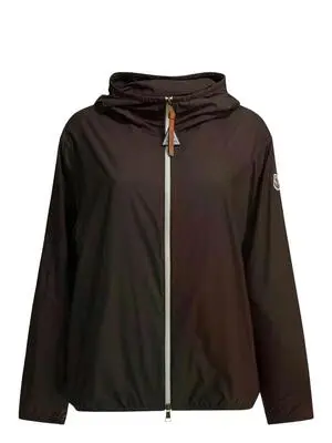 Moncler Logo-patch Hooded Jacket - Brown