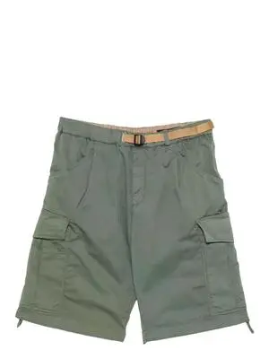 WHITE SAND Belted Cargo Shorts - Green
