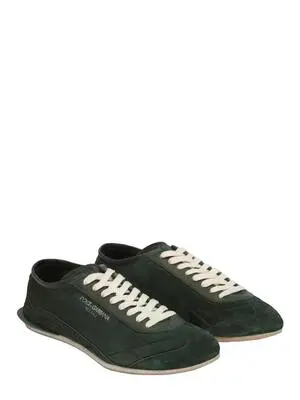 Dolce & Gabbana Calfskin Gimondi Plus Derby Shoes - Green