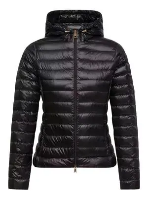 Moncler Moncler Quilted Hooded Jacket Black