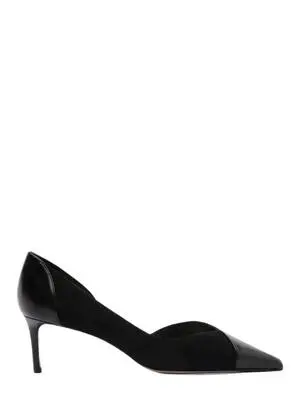 ALEXANDRE BIRMAN Patricia Panelled Pointed-toe Pumps - Black