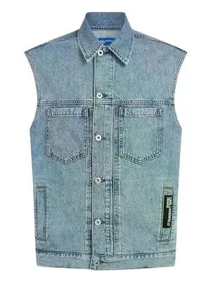 Karl Lagerfeld Sleeveless Denim Jacket - Blue
