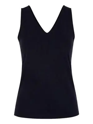 Malìparmi V-neck Sleeveless Top - Black