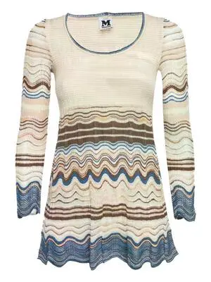 Missoni Rib-knit Flared Top - Neutrals