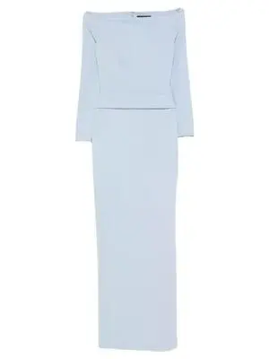 Solace London Sabina Off-the-shoulder Maxi Dress - Blue