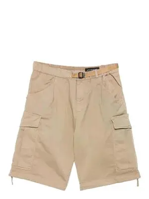 WHITE SAND Belted Cargo Shorts - Neutrals