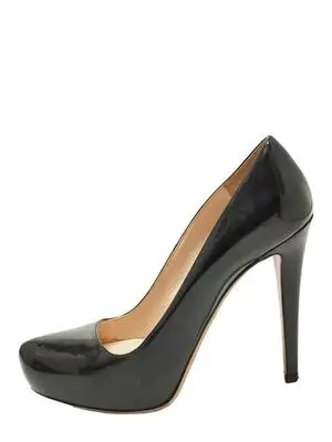 Prada Prada Leather Platform Pumps Black