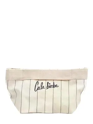 BIMBA Y LOLA Striped Cotton Make-up Bag