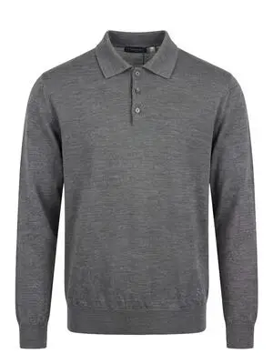 TOMBOLINI Button-fastening Polo-collar Sweater - Grey