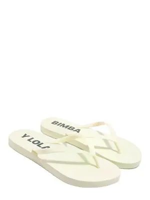Bimba Y Lola Logo Print Flip Flops - Neutrals
