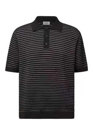 DRYKORN Tamian Striped Polo Shirt - Brown