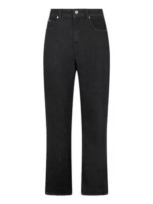 BILLIONAIRE Five-pocket Straight Jeans - Black