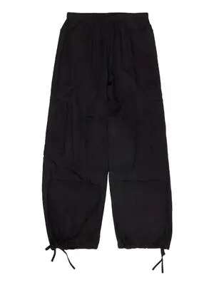 Bimba Y Lola Embroidered Patchwork Drawstring Trousers - Black