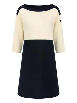 Saint James Colour-block Mini Dress - Blue