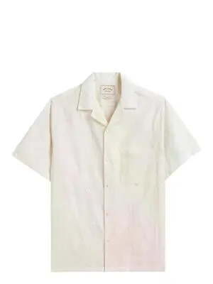 Portuguese Flannel Embroidered Short-sleeve Shirt - Neutrals
