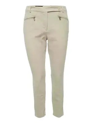 Loro Piana Skinny-leg Twill Trousers - Neutrals