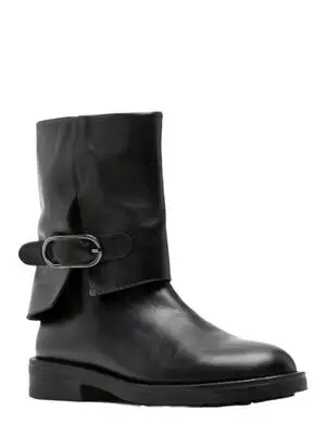 SERGIO MORETTI FIRENZE Buckle-fastening Ankle Boots - Black