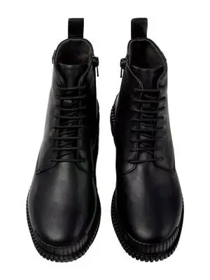 Camper Pix Lace-up Ankle Boots - Black