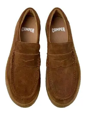Camper Peu Terreno Suede Loafers - Brown