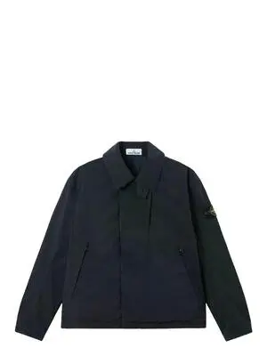 Stone Island Logo Patch Insulated Jacket - Blue