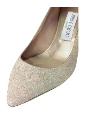 JIMMY CHOO Romy Glitter Pumps - Neutrals