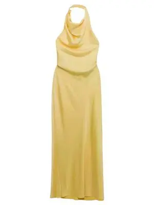 Simkhai Reannon Draped Halterneck Maxi Gown - Yellow