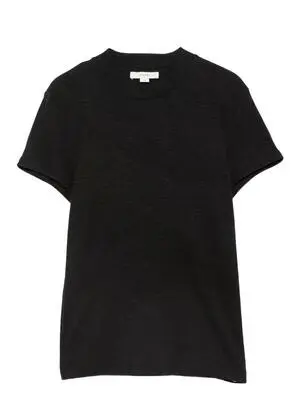 Vince Short-sleeve Mock Neck T-shirt - Black