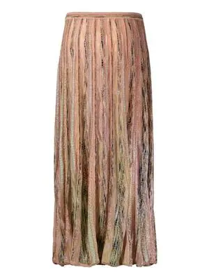 Ulla Johnson Clio Geometric Pattern Maxi Skirt - Pink