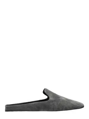 Max Mara Suede Slides - Grey