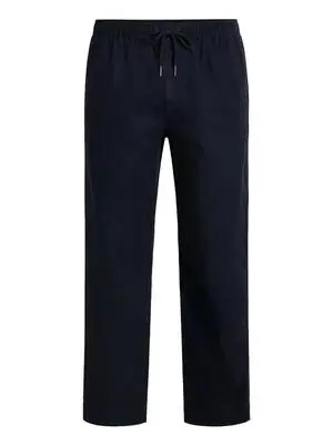 PHARAOH Andy Drawstring-waist Cotton Trousers - Blue