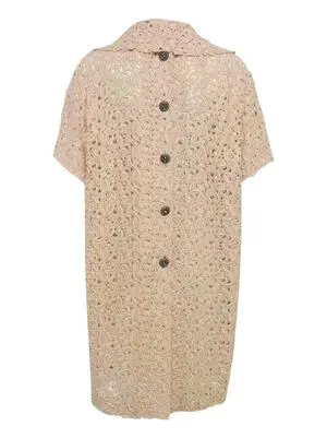 Dolce & Gabbana Lace Sheer Coat - Neutrals