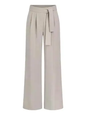 Dusan Belted Wide-leg Trousers - Neutrals