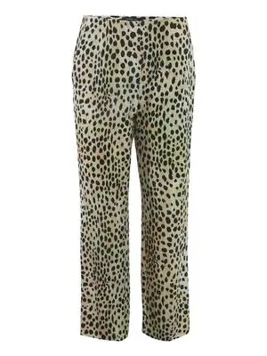 Just Cavalli Leopard-print Jersey Trousers - Neutrals