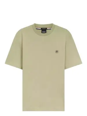 BOSS Double B Monogram-patch T-shirt - Green