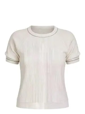 Rag & Bone Teresa Ribbed T-shirt - Neutrals