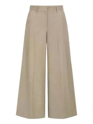 KULSON Icon Wide-leg Trousers - Neutrals