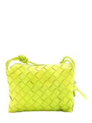 Bottega Veneta Loop Intrecciato Nappa Mini Crossbody Bag - Green
