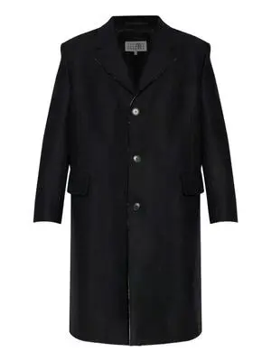 MAISON MARGIELA Raw-edge Finish Coat - Black