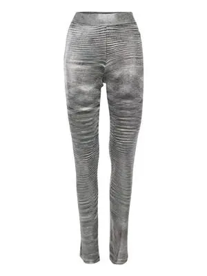 Missoni Knitted Leggings - Silver