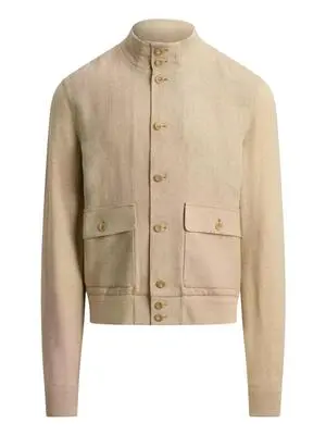 Ralph Lauren Purple Label Herringbone Jacket - Neutrals