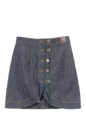 LOUIS VUITTON Zip-fastening Midi Skirt - Blue