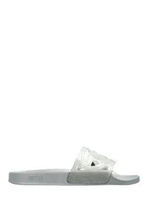 DIESEL® Sa-clyde Glitter Effect Logo Plaque Slides - Grey