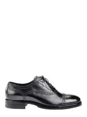 KURT LINCOLN Edward Lace-up Oxford Shoes - Black